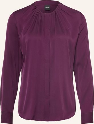 HUGO BOSS Bluse Banorah Mit Seide lila