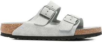 Birkenstock Sandalen - Arizona Soft Footbed Suede Leather Unisex Pure Sag - Gr. 37 (EU) - in Grau - f&uuml;r Damen