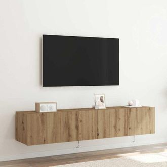 vidaXL Meuble tv mural Montage mural ch&ecirc;ne artisanal 80 x 35 x 31 cm Vidaxl