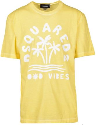 Dsquared2 Homme, Tops, Jaune, Taille: XL Dsquared2 tshirt