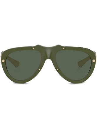 Burberry Sunglasses Sonnenbrille im Visierdesign - Grün