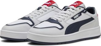 Puma Court Classic Street, Unisex Sneaker, PUMA White-PUMA Navy-Feather Gray