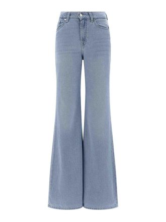 7 For All Mankind Schlagjeans - Hellblau