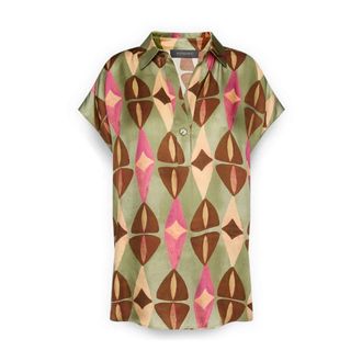 Elena Miro Viskoses Hose mit Print - - Blouses & Shirts - Damen - Mehrfarbig - 3XL