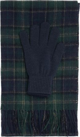 Barbour Set: Schal und Fingerhandschuhe Tartan