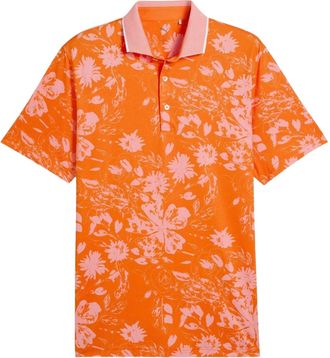 Puma Mattr Poloshirt f&uuml;r Herren, Hochleistungsmaterial (Orange)