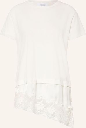 Rich & Royal T-Shirt Im Materialmix weiss