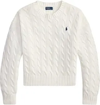 Polo Ralph Lauren Pull &agrave; maille torsad&eacute;e en coton