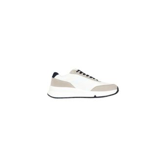 A|X Armani Exchange Wei&szlig;e Sneaker mit beige-blauen Details - - Shoes - Herren - Wei&szlig; - 45 EU