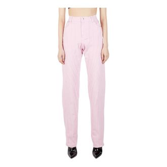 MUGLER Structured Panel Jeans - - Jeans - Damen - Rosa - XS