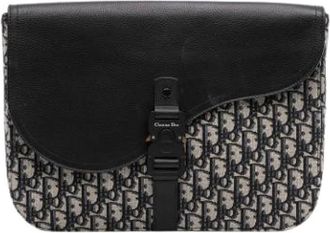 Dior Pre-owned Sacoche A4 Sella - Femme - Pre-owned - Bleu - Taille: ONE Size