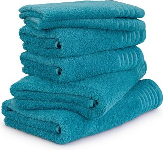 Möve Handtuchset New Classic 6-TLG Handtücher - 2X 30x50 cm + 2X 50x100 cm + 2x67x140 cm, 100% Baumwolle