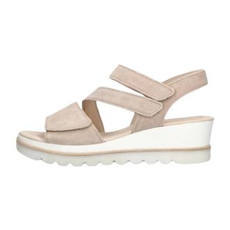 Gabor Elegante beige Wildleder-Sandalen - - Shoes - Damen - Beige - 37 EU