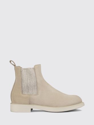 Doucal's Bottines Chelsea en su&egrave;de avec semelle en caoutchouc