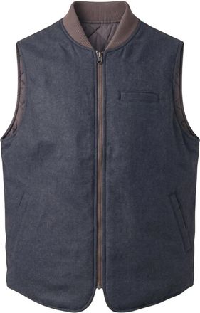 Bl'ker Wollweste Reversibel - - Jackets - Herren - Braun - XL