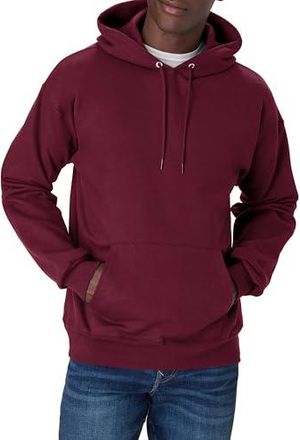 Hanes Sweat-Shirt Ultime pour Homme, Sweat à Capuche en Molleton épais, Sweat-Shirt en Coton pour Homme, Bordeaux, X-Large