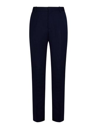 Alexander McQueen Pantalon Couturier - Bleu