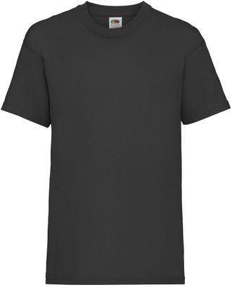 Fruit Of The Loom Jungen T-Shirt Value T, Schwarz (Black),7-8 Jahre (Herstellergr&ouml;&szlig;e:30) - 4