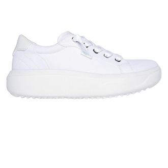 Skechers Popupsmax Sneaker f&uuml;r Damen, Canvas, Plattform-Absatz (Wei&szlig;)