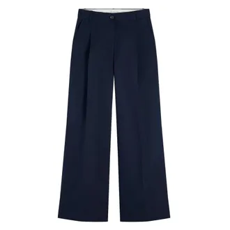 Tommy Hilfiger Femme, Pantalons, Bleu, Taille: 40 FR Wide Pantalons