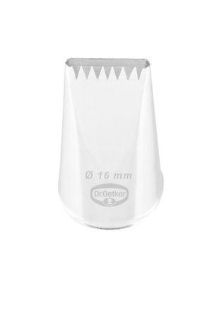 Dr. Oetker Sternbandt&uuml;lle, 16 mm, Sternbandt&uuml;lle aus der T&uuml;llen-Manufaktur, Backzubeh&ouml;r zum Dekorieren (Farbe: silber), Menge: 1 St&uuml;ck