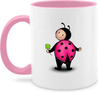 Shirtracer Tasse Tassen 325ml - & - Marienkäfer - Kindergarten Fasching Karneval Kinder - 325 ml - Rosa - karnevalstasse fasching- kita faschingstasse carnevale 