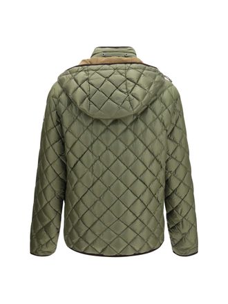 Moncler Mens Reversible Venserre Down Jacket Dark Green