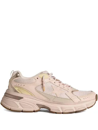 Golden Goose Lightstar Net Cuir Et Daim Tige Tpu Star Net Talon Et &Eacute;peron