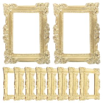 Aboofan 10 St&uuml;ck Vintage-Bilderrahmen Harz Antiker Fotorahmen Mini-Schmuck-Display-Rahmen Kleiner Fotorahmen F&uuml;r Die Fotografie Zuhause Party Dekoration