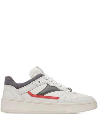 Bally baskets &agrave; empi&egrave;cements contrastants - WHT/REDFIRE/TRUEGREY