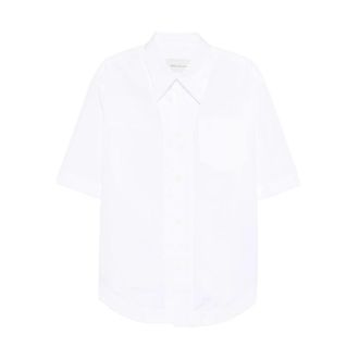 Ami Kurzarm Hemd Weit - - Blouses & Shirts - Damen - Wei&szlig; - M