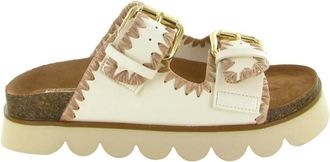 No Name Femme, Chaussures, Blanc, Taille: 40 EU Sandy Edge Slider