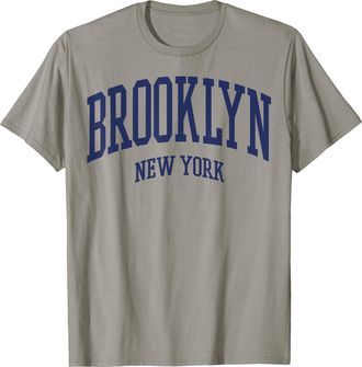 Trendy Apparel Brooklyn New York Collegiate Bold Text T-Shirt