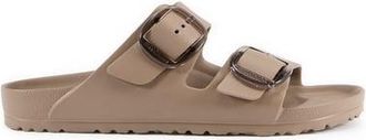 Birkenstock Mules plates Arizona Big Buckle en cuir