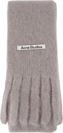 Acne Studios Skinny Logo Schal - - Accessories - unisex - Grau - ONE SIZE