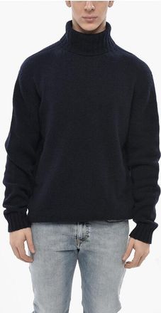 Palm Angels Wool-Blend Turtleneck Sweater CURVED LOGO size Xxl