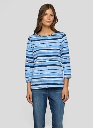 Rabe 3/4-Arm-Shirt mit Streifen Muster