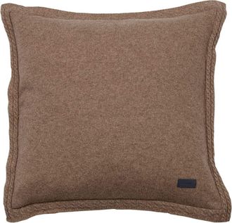 GANT Home Light Cabel Knit Kissenh&uuml;lle 50x50 Desert Brown