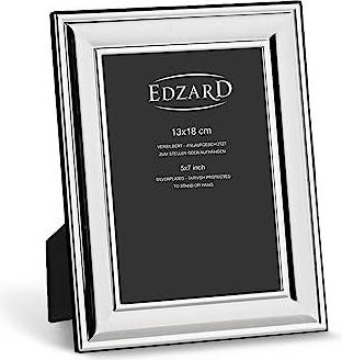 Edzard Cadre Photo Sunset pour Photo 13 x 18 cm, argenté Noble, résistant au ternissement