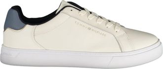Tommy Hilfiger Femme, Chaussures, Beige, Taille: 37 EU Baskets Beige Sportives avec Détails Bleus