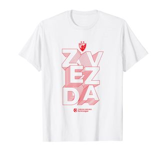 EuroLeague Zvezda Kollektion Rot T-Shirt