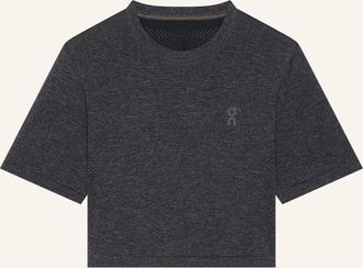 On Funktionsshirt Train Flex-T Crop grau