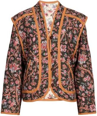 Louise Misha Veste aspect fleuri r&eacute;versible