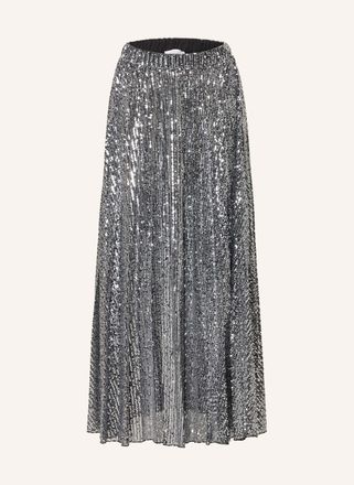 Rich & Royal Mesh-Rock Mit Pailletten silber