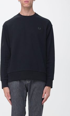 Fred Perry Rundhals-Sweatshirt aus Baumwolle mit Ton-in-Ton-Sticklogo