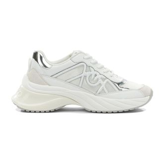 Pinko Pinko, Femme, Chaussures, Blanc, Taille: 38 EU Baskets &agrave; application logo