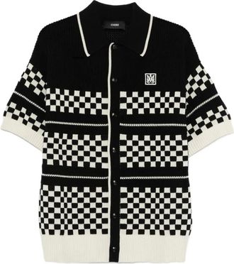Amiri Homme, Pulls, Multicolore, Taille: S Checkered Mesh Shirt