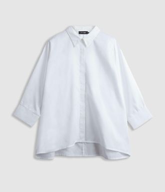 Jeanne Vouland Chemise Malo Popeline Satin Blanc