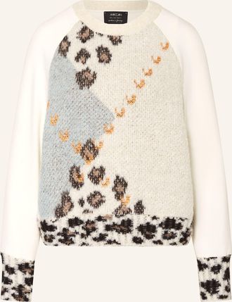 Marc Cain Pullover Im Materialmix Mit Alpaka weiss