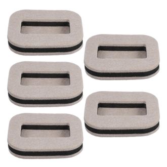 OSALADI 5 St&uuml;ck Filz M&ouml;belrollenstopper rutschfest Kratzfest Ger&auml;uscharm Universell f&uuml;r Hartholz Fliesen Teppich Bodenschutz Rollenfixierung